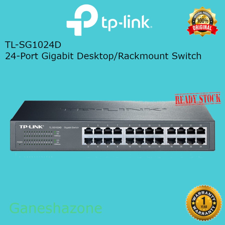 Tp-link TL-SG1024D 24-Port Gigabit Rackmount Switch | Shopee Malaysia