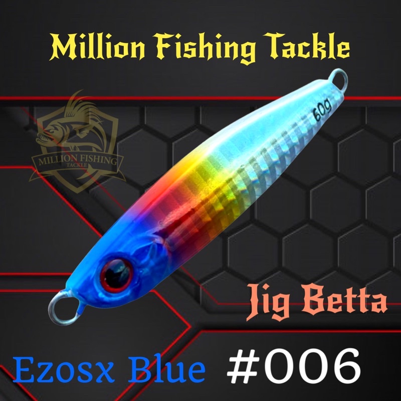 【METAL JIG 𝘽𝙀𝙏𝙏𝘼 MJ003】 40g/60g/80g Light Jig Lure 3D Eyes Metal Jig/Slow Jig/Fast Jig/Ikan Jig ...