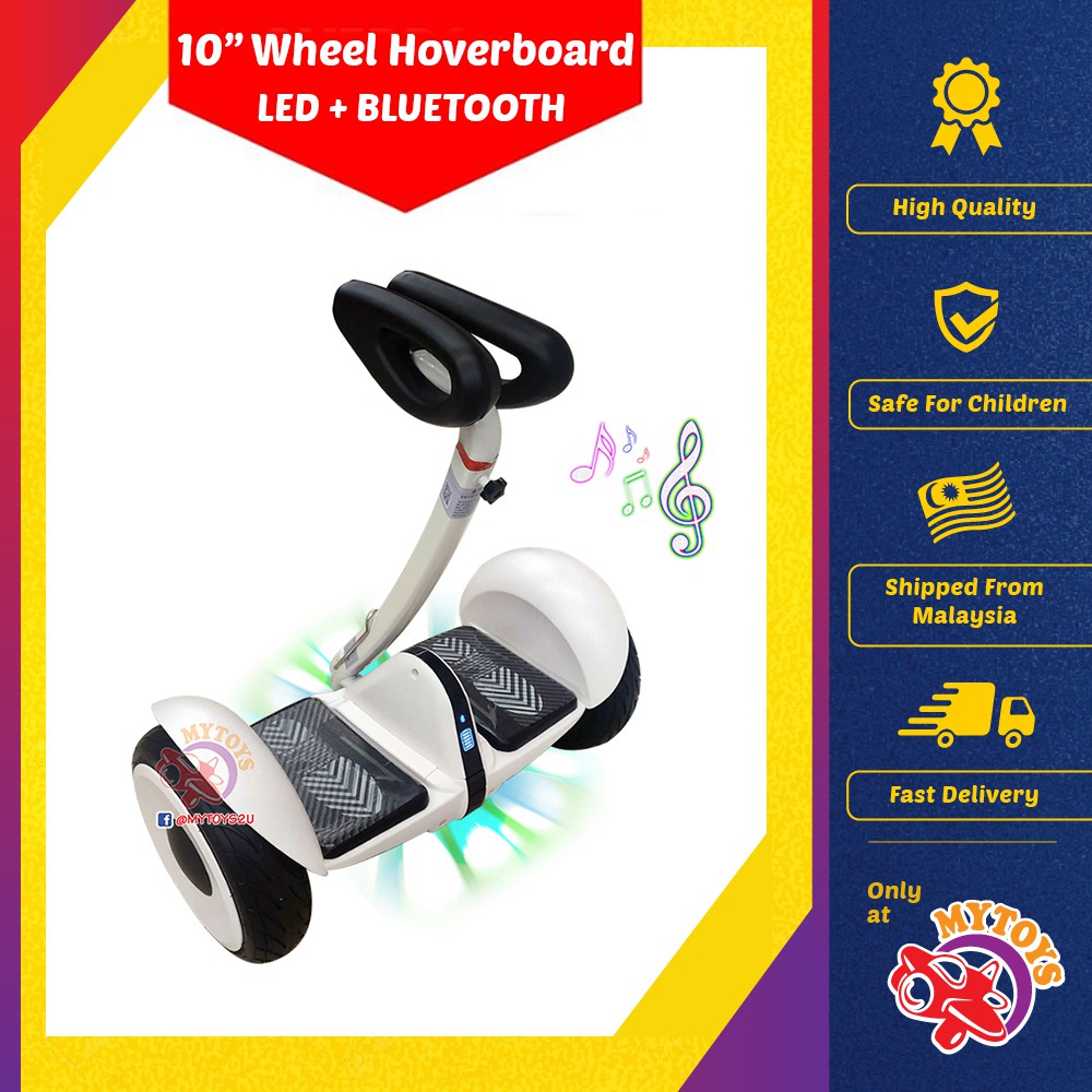 T Bar Segway Minirobot Hoverboard 10" Knee Control Bluetooth and LED ...