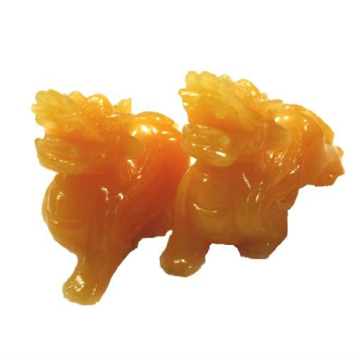 黄玉貔貅 Yellow Jasper Pixiu 4” Grade AAA (1 Pair) | Shopee Malaysia