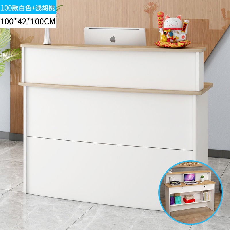 Cashier Counter Table Commercial Reception Wooden Desk Office ...