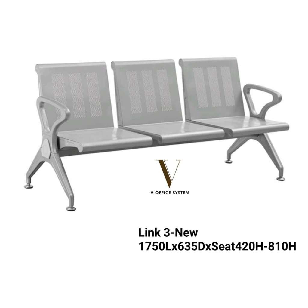 Link Chair /Airport link Chair/public waiting chair/long chair | Shopee ...