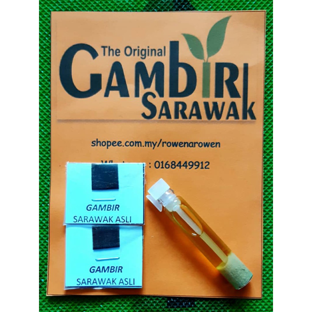 Gambir Sarawak Keping + 1 Botol | Shopee Malaysia