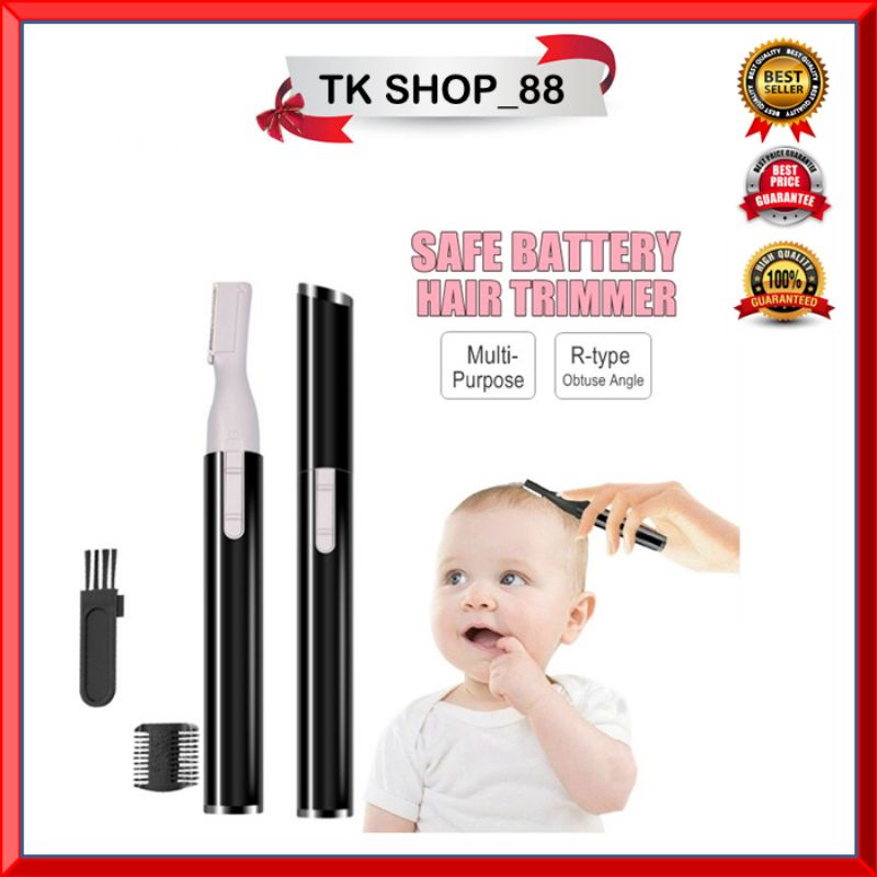 🔥HIGH QUALITY🔥Pencukur Rambut Halus Bayi | Safe Battery Hair Trimmer ...