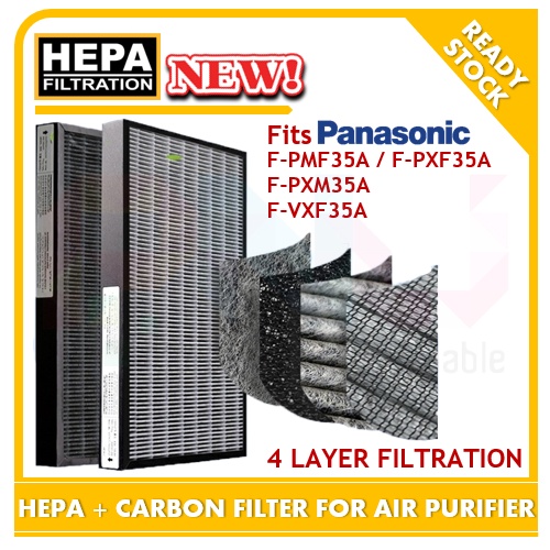 HF Panasonic F-ZXFP35X F-ZXFD35X Composite HEPA + Carbon Filter for F ...