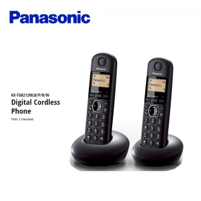 Panasonic Cordless Phone with 2 Handset ( KX-TGB212ML ) | Shopee Malaysia