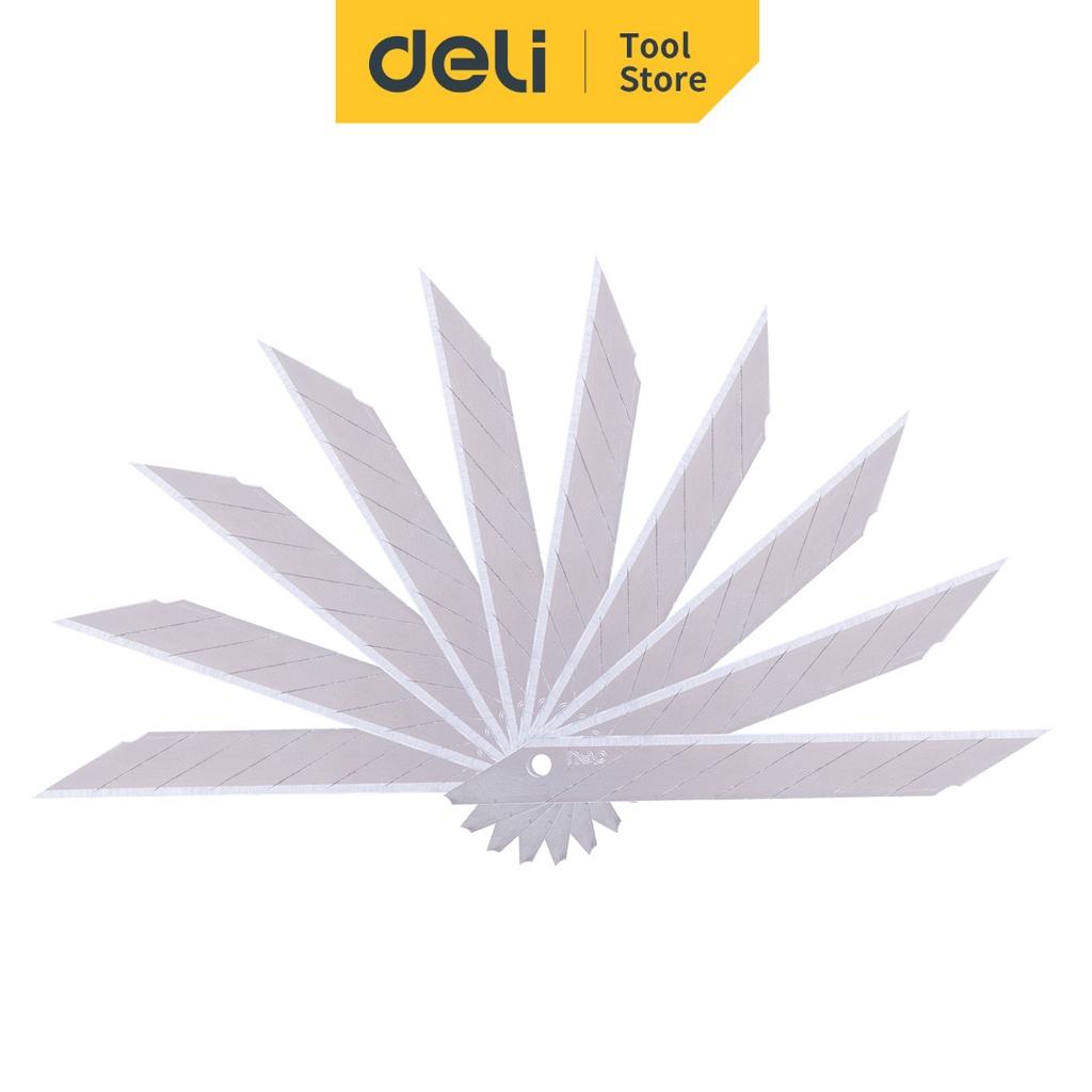 Deli Tools Small Hard Alloy Sharp Blade SK5 Steel Blade (70mm) [10 Pcs ...