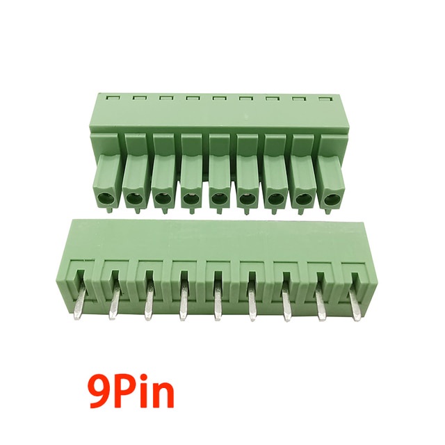 5/10 Pairs 15EDG 3.81mm KF2EDG PCB Screw Terminal Block Connector Plug-Pin Straight Needle ...