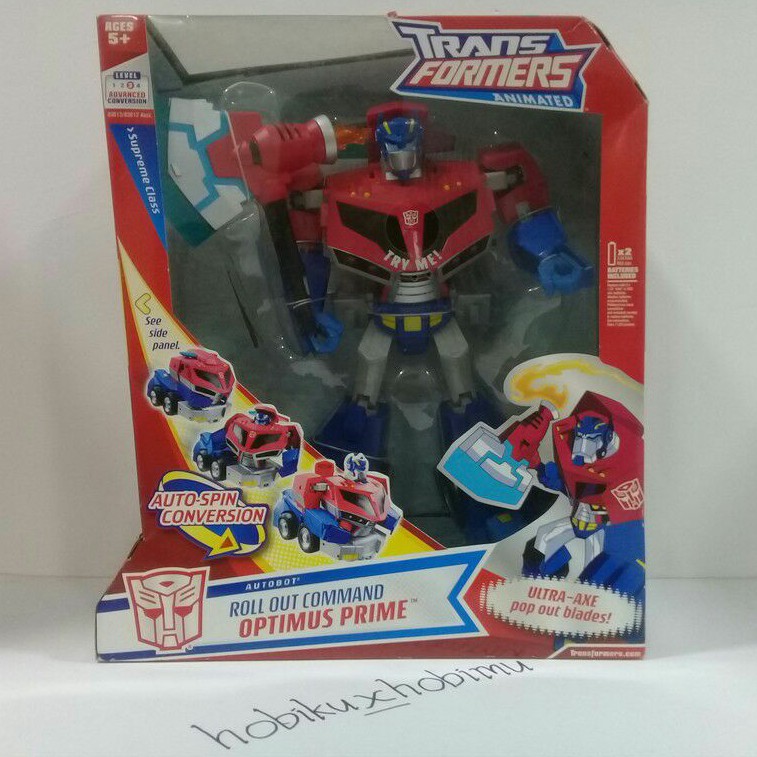 Hasbro Transformers Animated Autobot Roll Out Command Optimus Prime ...