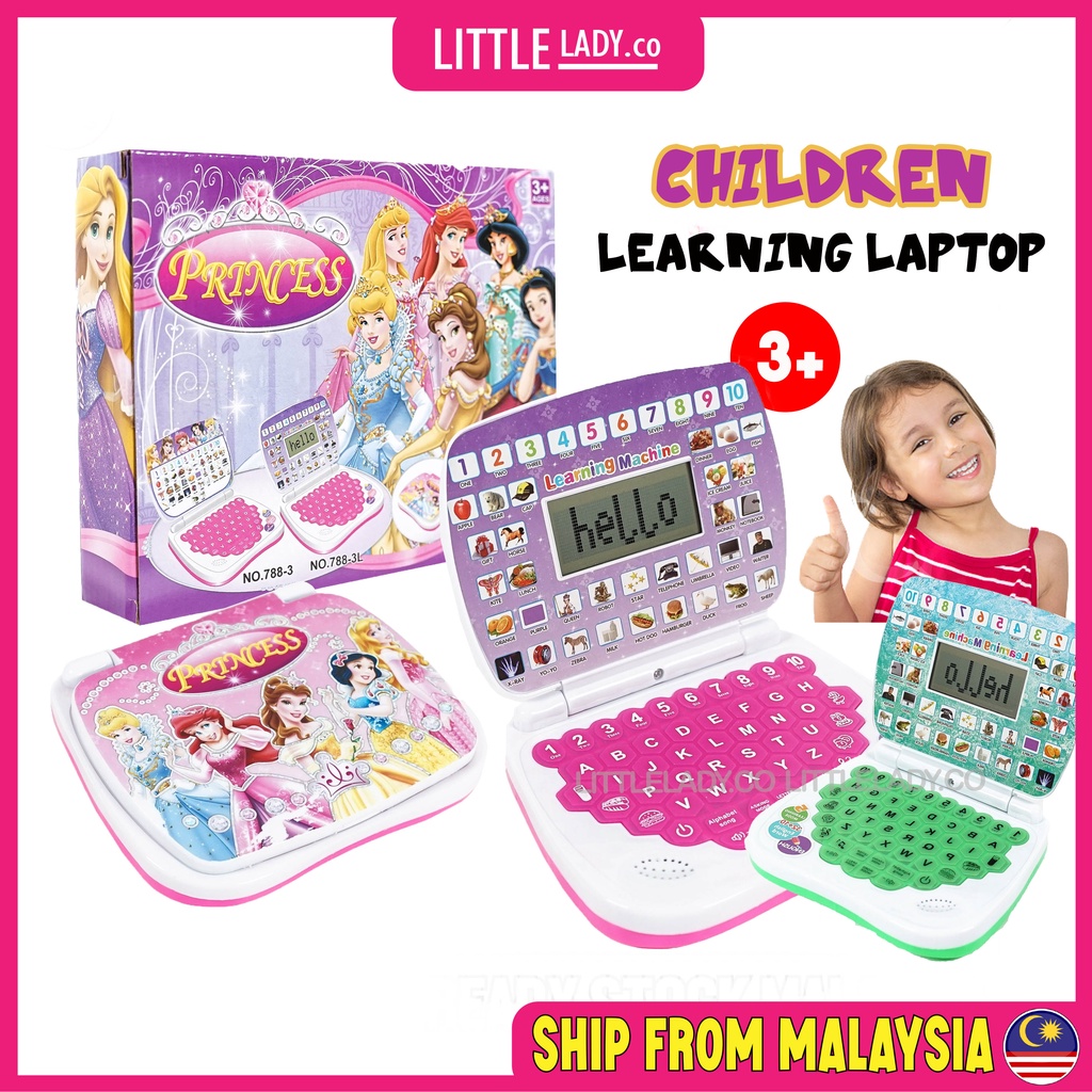 Laptop Mainan Laptop Budak Kids Early Learning English Laptop Computer ...