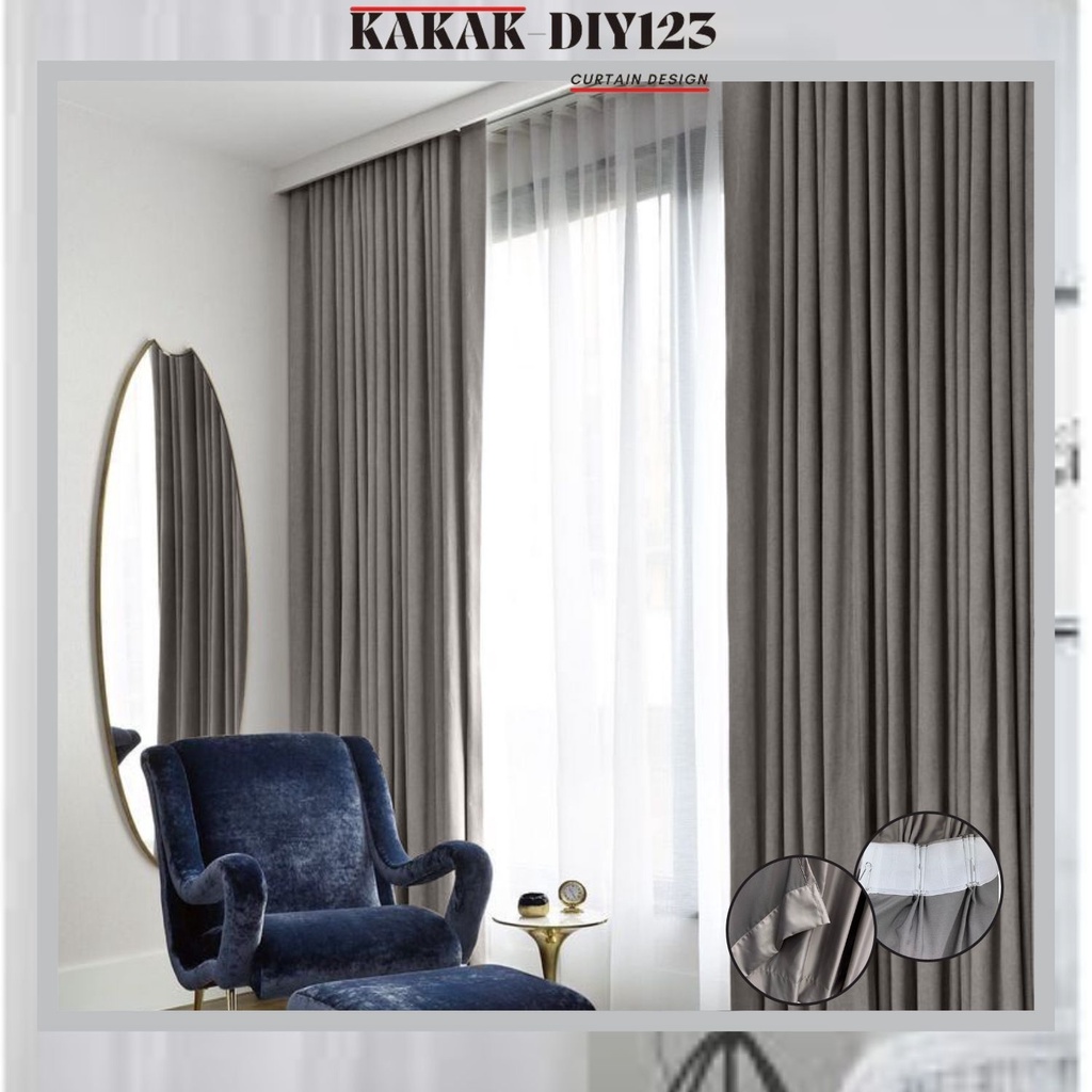 A1 Ready Made Curtain!!!Siap Jahit Langsir,Langsir RAYA Kain Tebal ...