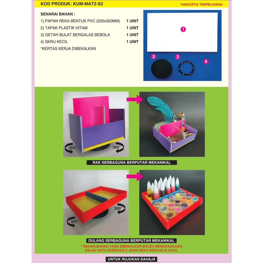 PROJEK RBT TINGKATAN 2 KUMEI- RAK SERBAGUNA / DULANG SERBAGUNA BERPUTAR ...