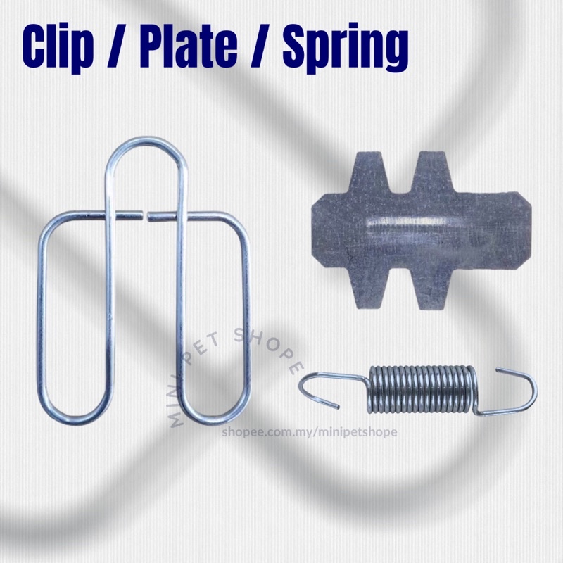 Clip plate spring lock food feeder for rabbit cage klip pengunci bekas ...