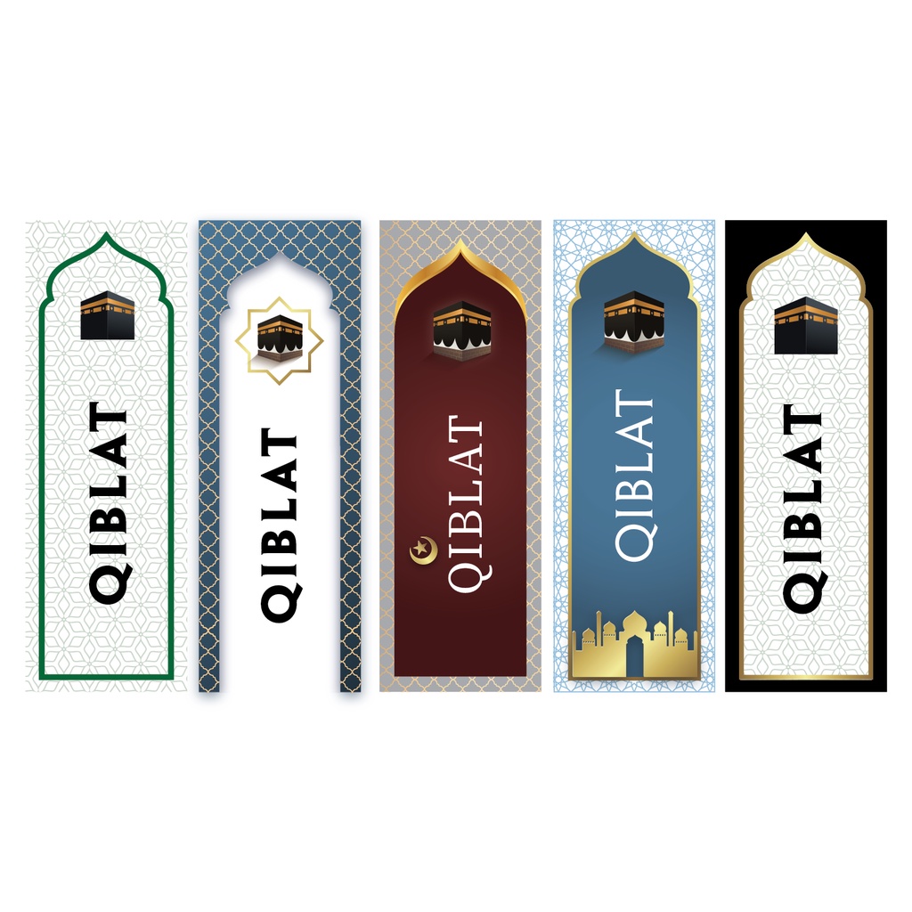 Islamic Petunjuk Arah Kiblat Sticker | Kiblat Arrow Waterproof Sticker ...