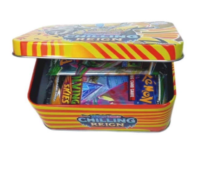 Pokemon Card Metal Box 15cm Brilliant Stars Scarlet & Violet Cards Toy ...