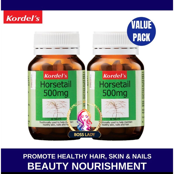 Exp 08/2025 Kordel's Horsetail 500mg for Healthy Skin, Nails and Hair ...