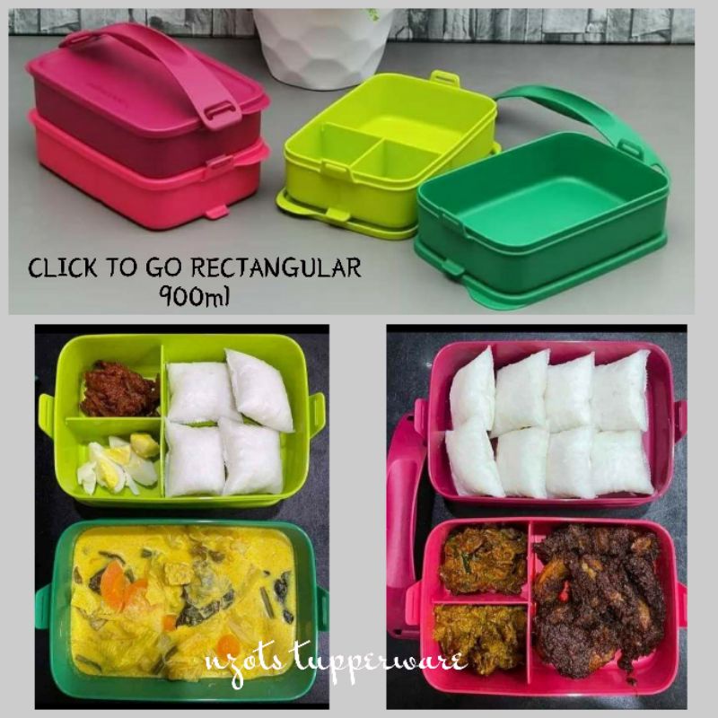 Lunch Box - CTG / Click To Go Rectangular Sparepart Seal & Handle ...