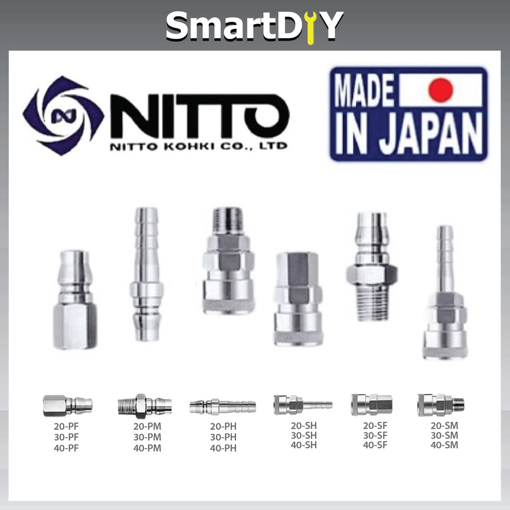 NITTO PNEUMATIC AIR COUPLER/COUPLING (MADE IN JAPAN) | Shopee Malaysia