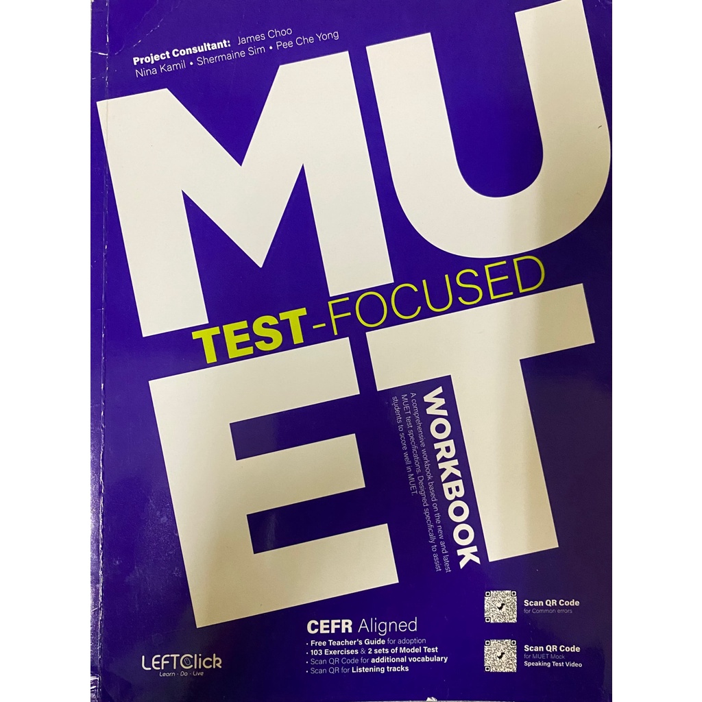 MUET workbook test focused | Shopee Malaysia
