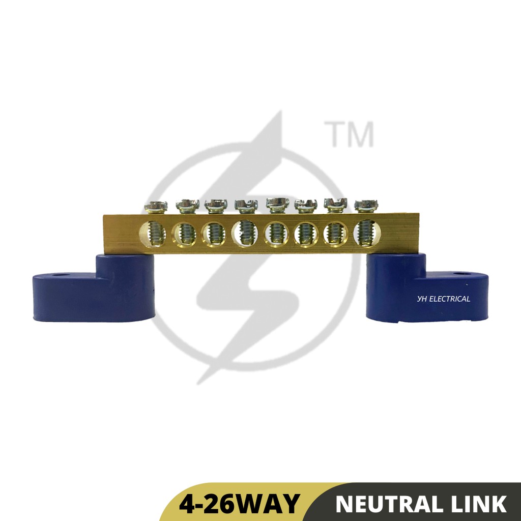 30A 60A 6way 8way 10way 12way 14way 18way BRASS NEUTRAL LINK for ...