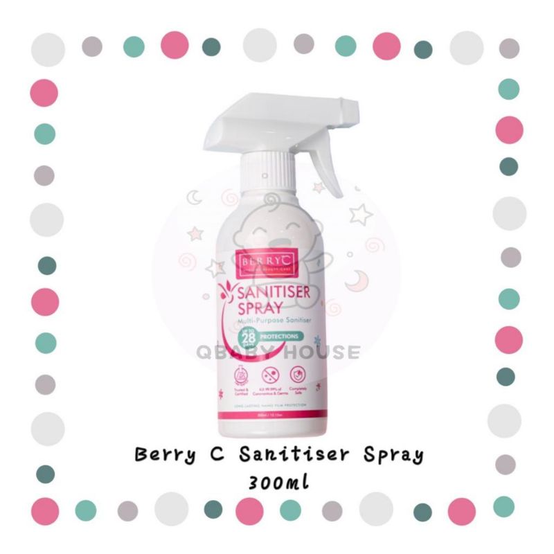 BERRY C Sanitizer Spray 40m*l/ 300ml/ 500ml *READY STOCK* New Look ...