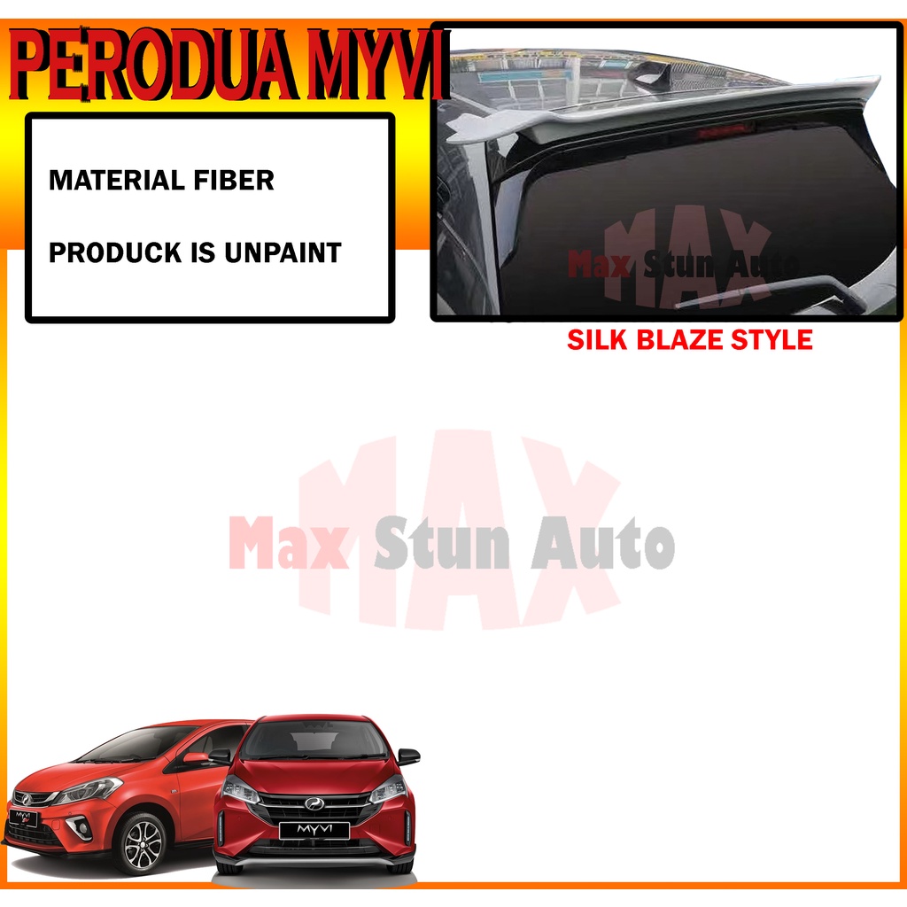 PERODUA MYVI 2018-2022 REAR SPOILER DUCKTAIL (MK7,D68,MZ,PSM,MG,MG2 ...