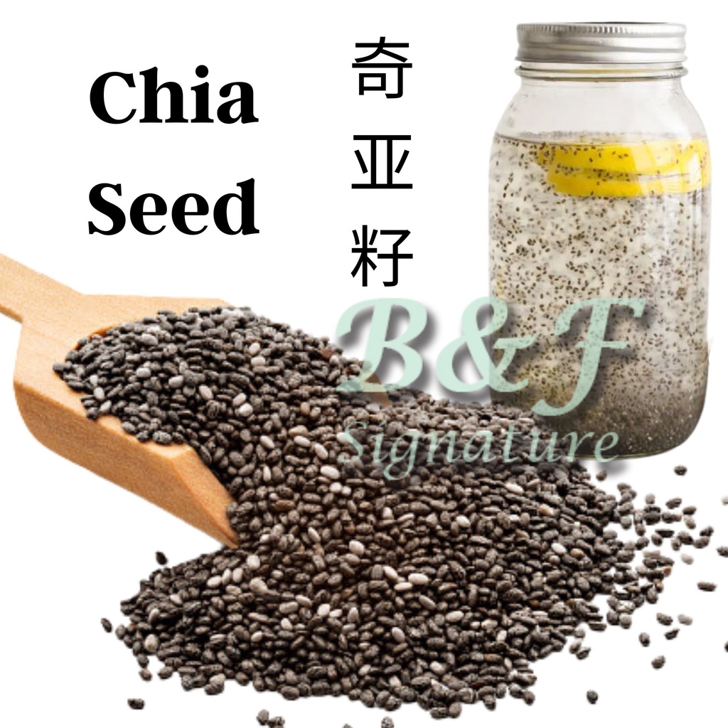 Chia Seed 500g HARGA BORONG Premium Organic 100% Pure Chia Seeds 全天然 有机 ...