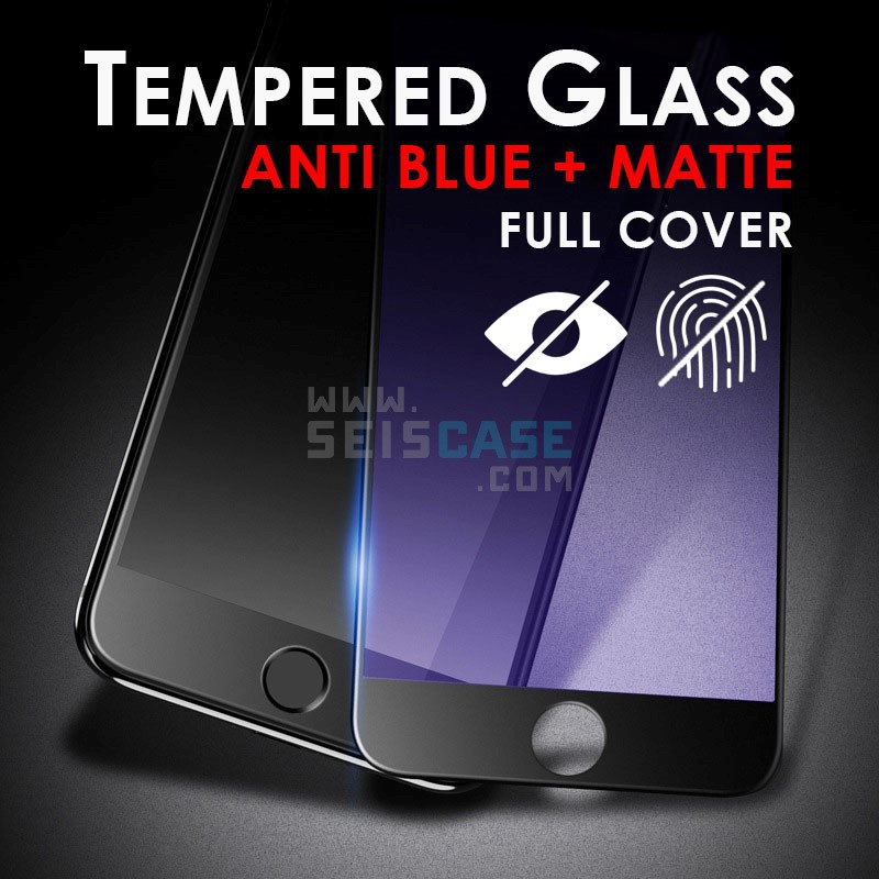 iPhone 12 11 Pro X Xs Xr Max Mini Matte Full Cover Anti Blue Tempered ...