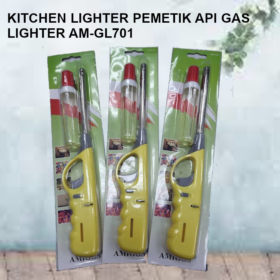 KITCHEN LIGHTER WITH REFILL AM-GL701 PEMETIK API GAS LIGHTER WITH ...
