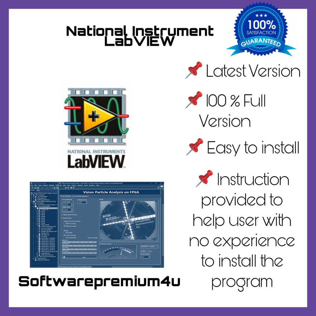 National Instrument (NI) LabVIEW 2020 SP1 v20.1.0 + NI-DAQmx 21.0 | Shopee Malaysia