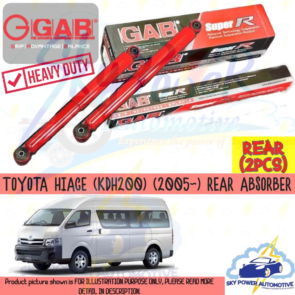 TOYOTA HIACE (KDH200) (2005~) GAB SUPER R SPORT PREMIUM HEAVY DUTY GAS ...
