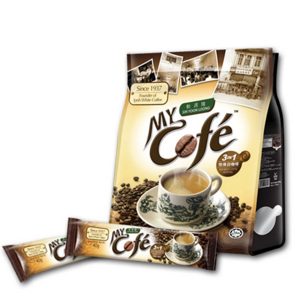 Sin Yoon Loong MY COFÉ 3-IN-1 IPOH WHITE COFFEE 12 sticks x 40g ...