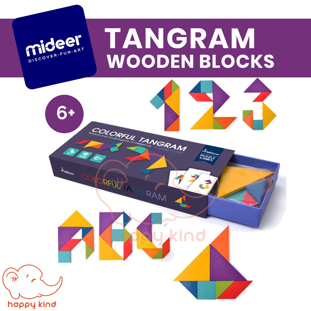 MiDeer Tangram Wooden Blocks | Shopee Malaysia