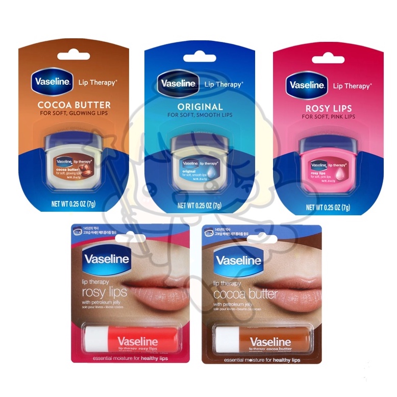 [READY STOCK] VASELINE Lip Therapy 7g Rosy/ Cocoa/ Original/ Rosy/ Aloe Korea Stick 4.8G ...