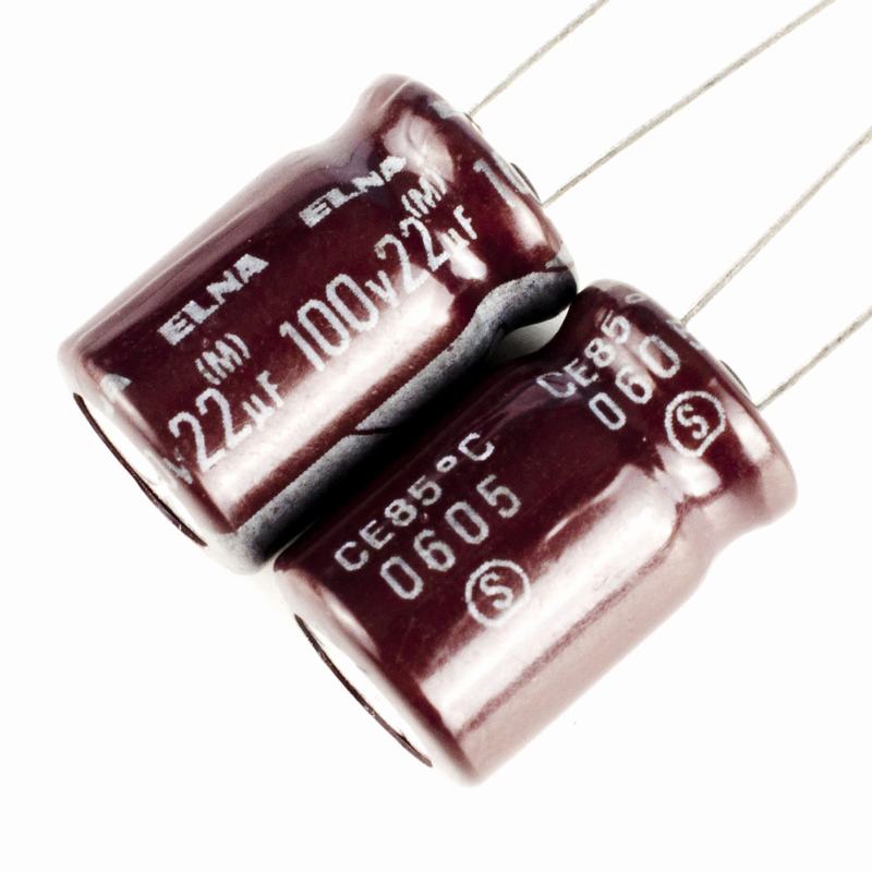 Ready stock* 1pcs,ELNA RA3 100V 22uf 85°C 8x12mm ALUMINUM ELECTROLYTIC ...
