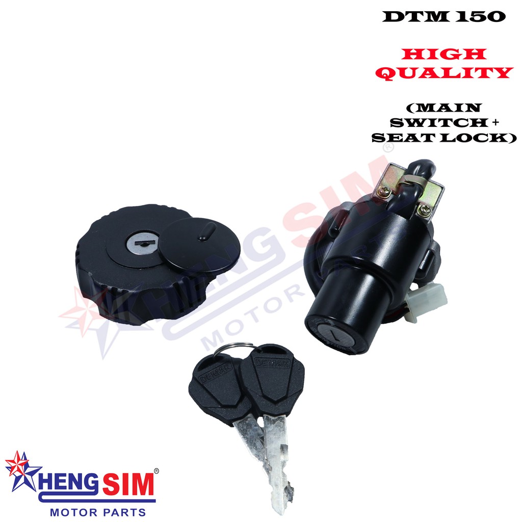 DTM 150 IGNITION MAIN SWITCH ASSY + SEAT LOCK DEMAK | Shopee Malaysia
