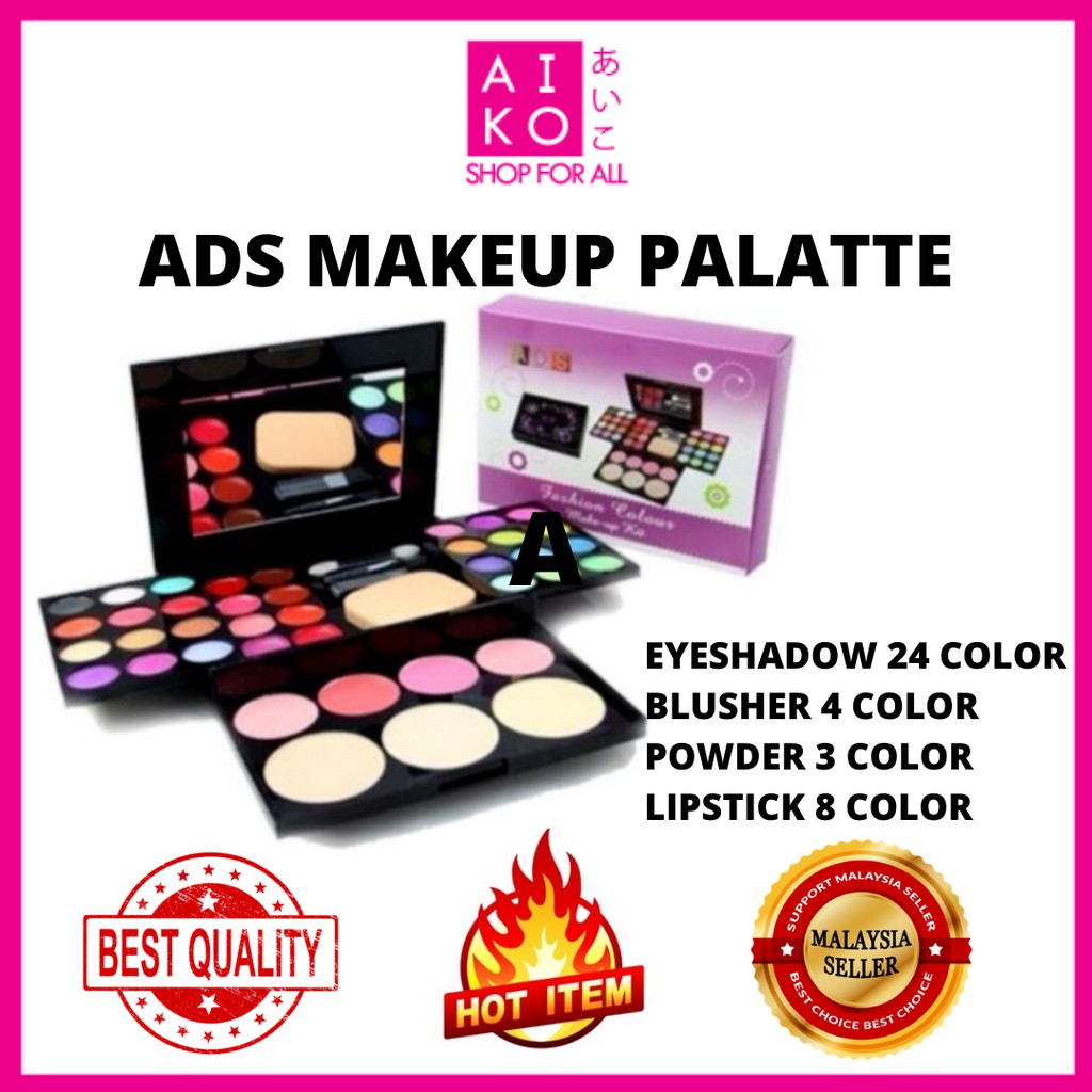 (AIKO)ADS MAKE UP PALATTE / ADS MAKEUP UP KIT 6328 MAKEUP PLATTE SET ...