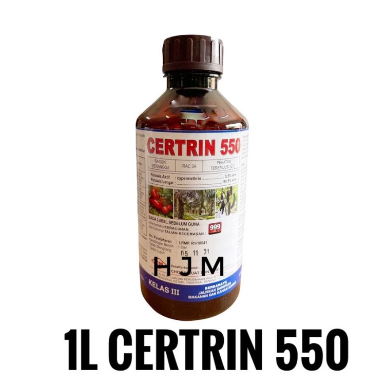 CH CERTRIN 550 (1L) Racun Serangga Cypermetrin Racun Ulat Sayur / Ulat Durian / Ulat Pengorek ...