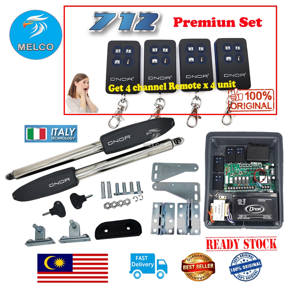 Limted Offer Dnor Autogate D'nor 712 Premium set 24VDC Heavy Duty Swing ...