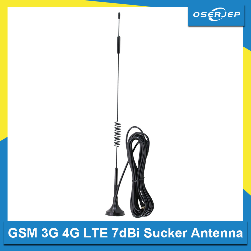 GSM 3G 4G LTE 7dBi Wireless Sucker Antenna SMA with Copper Pole ...