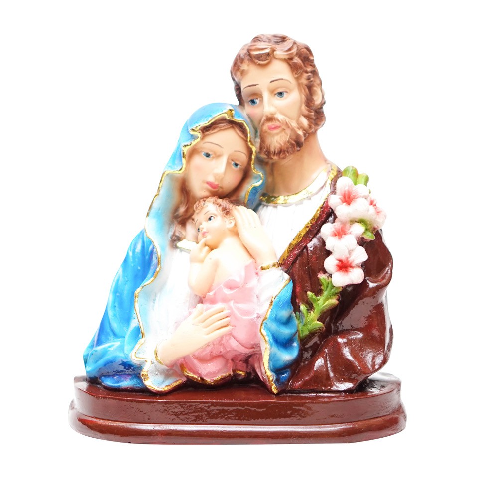 Half Body Holy Family Statue 18cm-Spiritual Statue-God of Jesus Statue ...