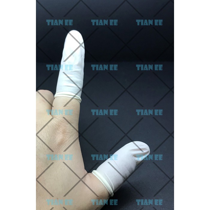 TIANEE Latex Anti-Static Finger Cots Disposable Finger Glove Sarung ...