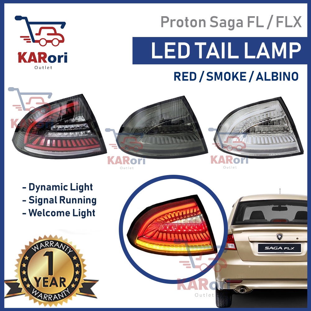 PROTON SAGA FLX LED TAIL LAMP / SAGA FL LED TAIL LAMP (2pcs) | Shopee Malaysia