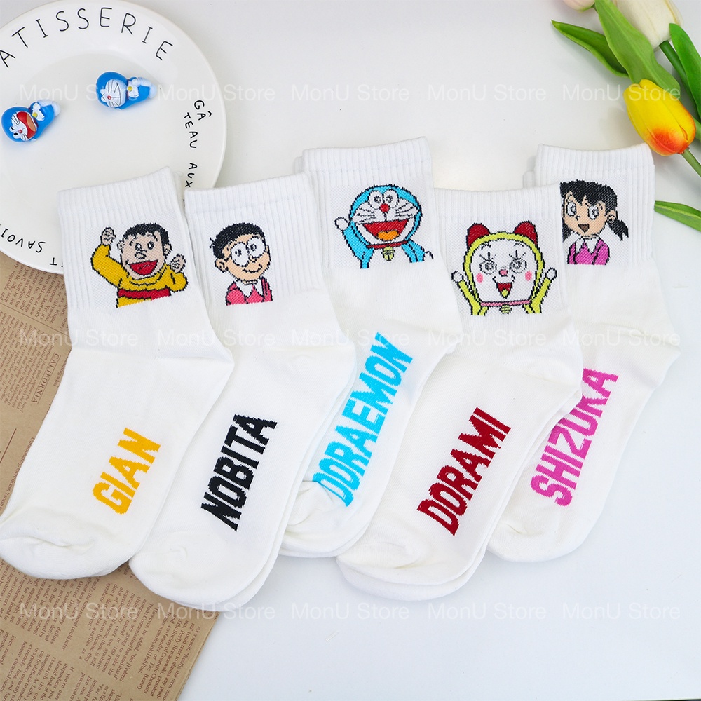 Cute DORAEMON DOREMON TooYoo KK00354 High Neck Socks | Shopee Malaysia