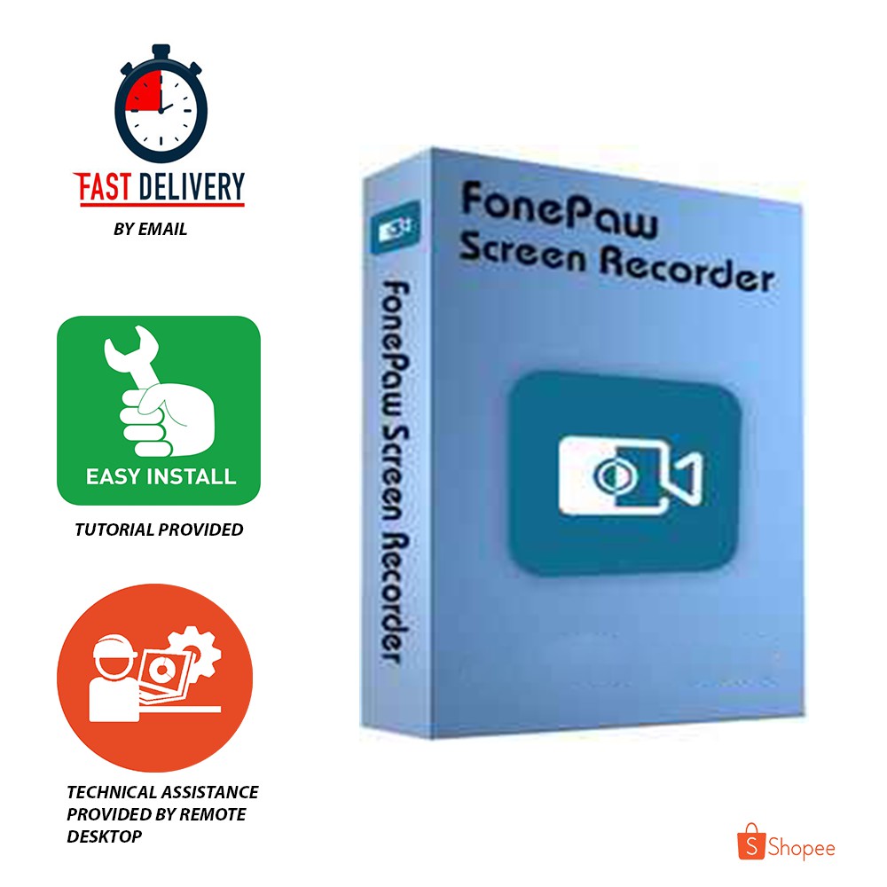 FonePaw Screen Recorder 7 2023 Full Version | Shopee Malaysia