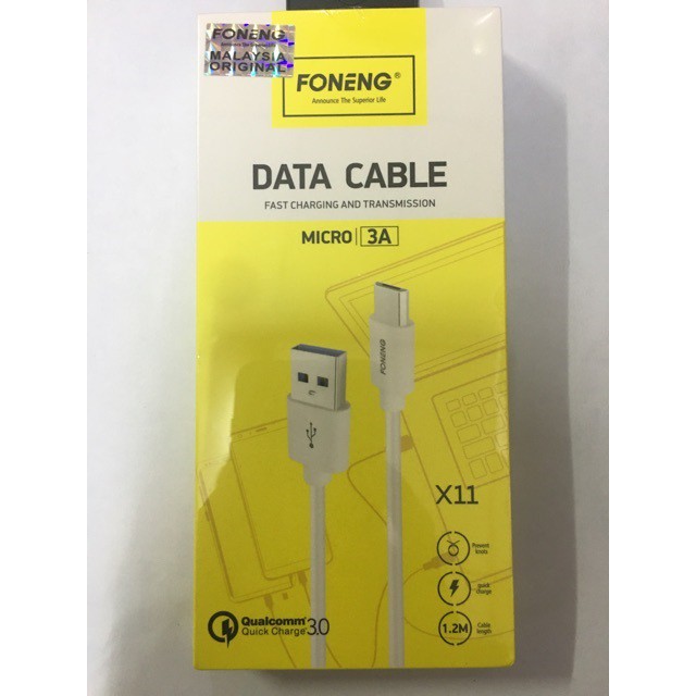 Foneng data cable X11 | Shopee Malaysia