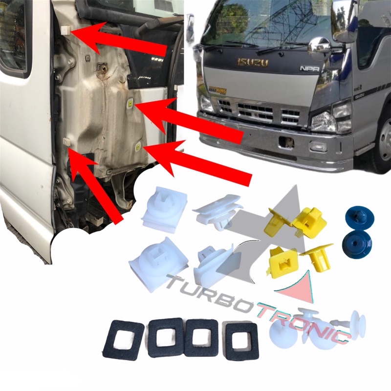 ISUZU NPR NQR NHR N-Series Corner Panel Clip Set (18 pcs) | Shopee Malaysia