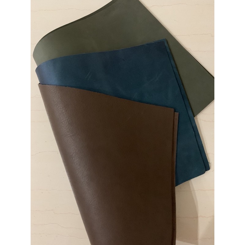 Genuine cow hide saiz A4 full grain first layer cow leather sheet ...