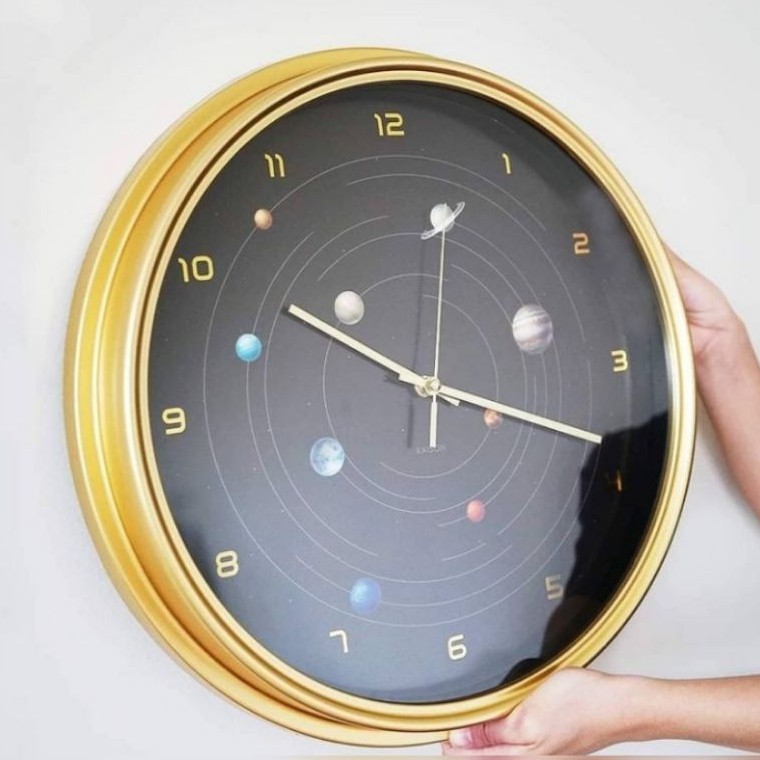 Wall Clock Planet Kaison Jam Dinding Ready Stock | Shopee Malaysia