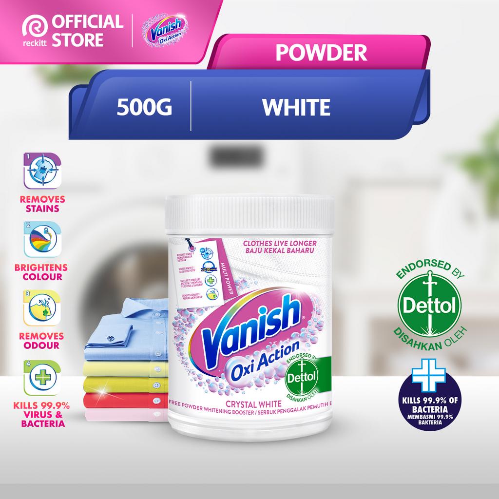 Vanish Fabric Crystal White Stain Remover Laundry Detergent Powder ...